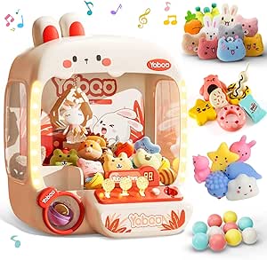 Amazon.com: Rabbit Claw Machine for Kids Girls, Mini Arcade Candy ...