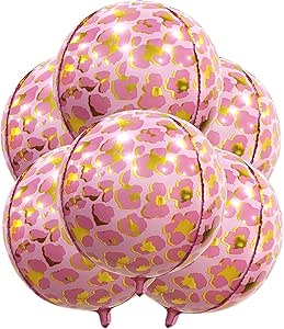 Amazon.com: LLMSIX 6PCS Leopard Balloons, Giant 22inch Round Shape ...