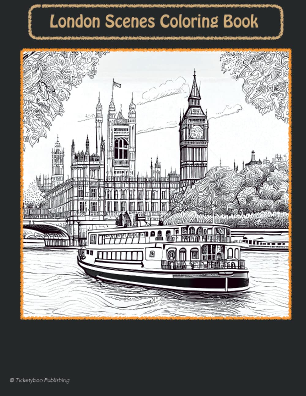 London Scenes Coloring Book: London Coloring Book for Adults: Amazon.co ...