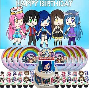 Amazon.com: Funneh Krew Party Supplies Birthday Decorations Plates ...