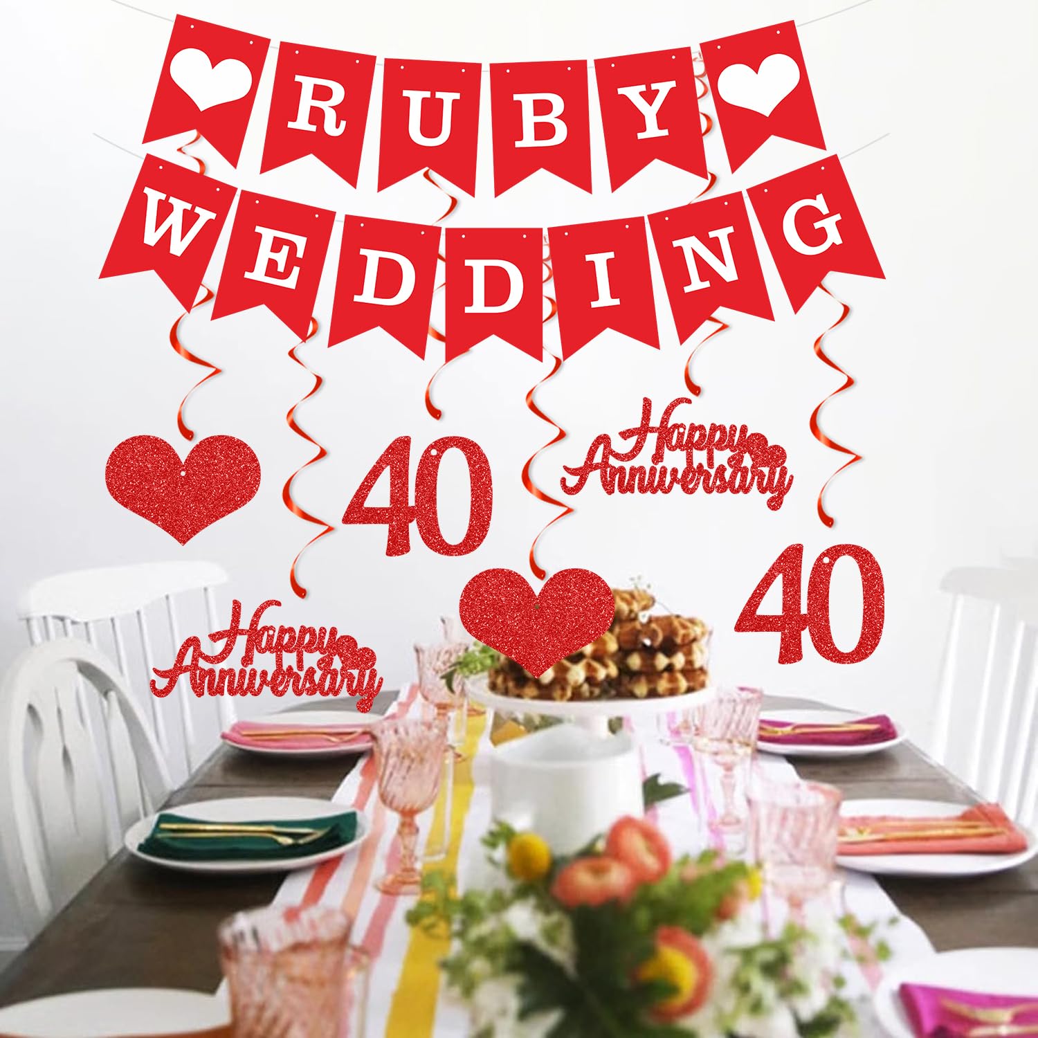 Ruby Anniversary Table Setting Ideas Jewel Toned Flower Arrangements