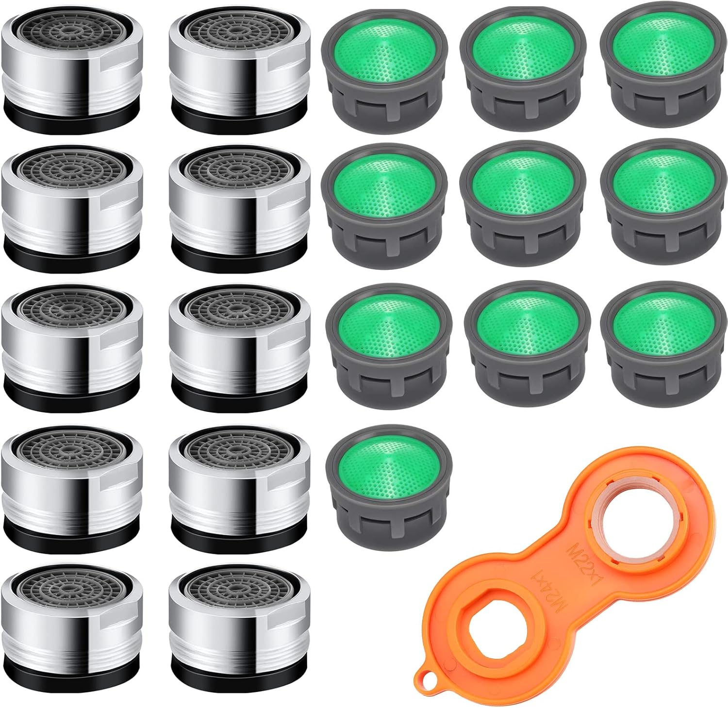 20-teiliges Set wasserhahn filter Wasserhahn Sieb Perlator Mischdüse ...