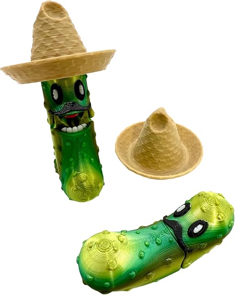 Amazon.com: Tickle Pickle Fidget Toy - Articulating Pickle - Pickle ...