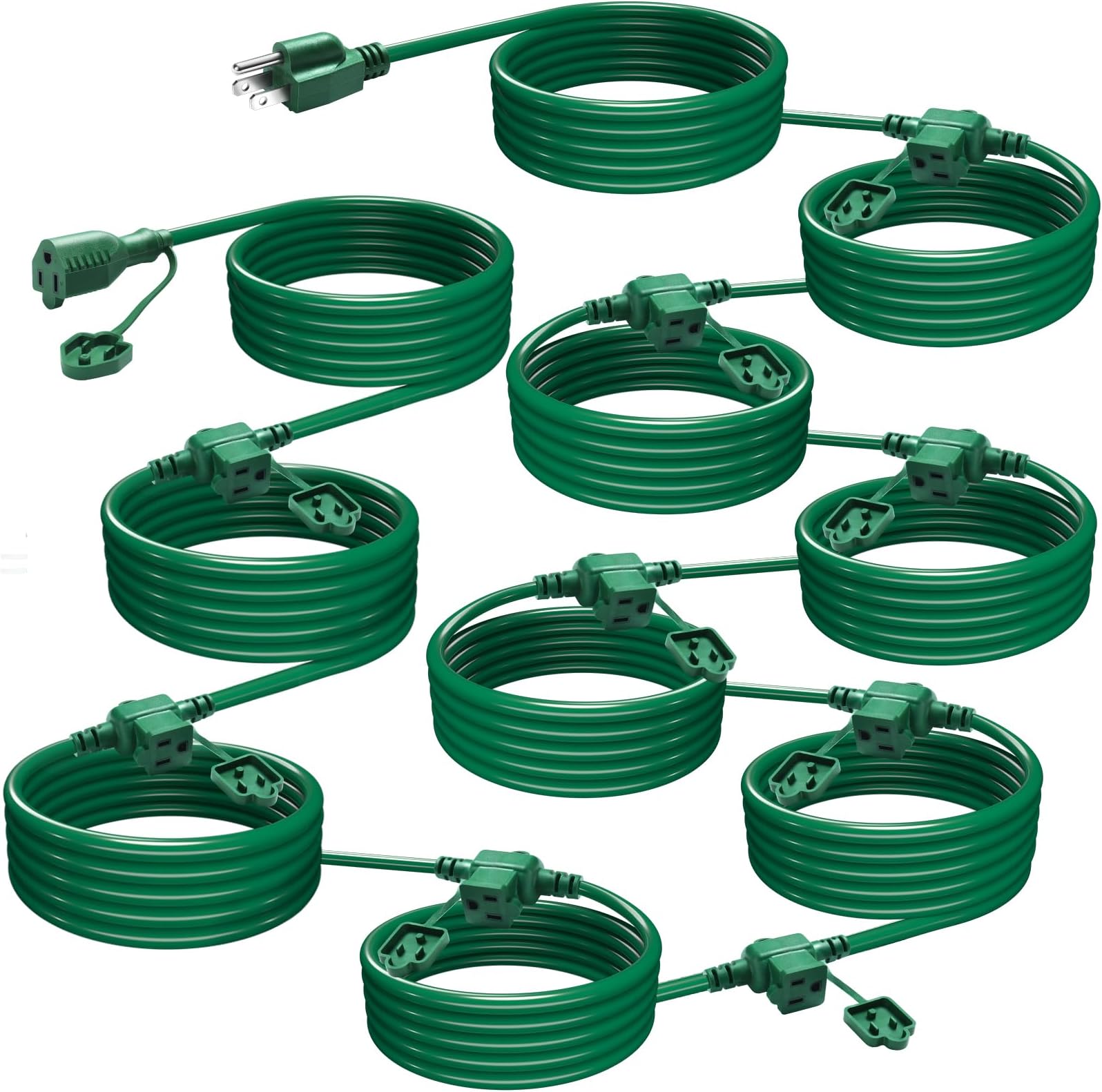 Amazon.com: 25FT 12 Gauge Heavy Duty Multi Outlet Extension Cord, 7 ...