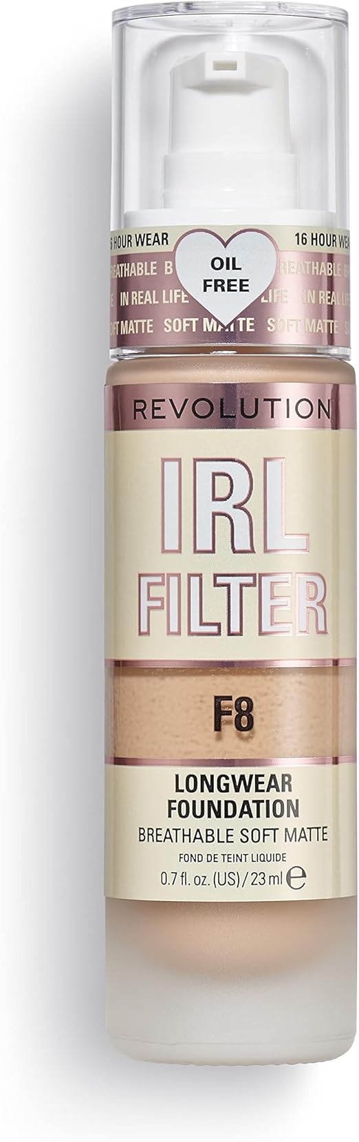 Makeup Revolution, IRL Filter, Longwear Foundation, Medium to Full ...