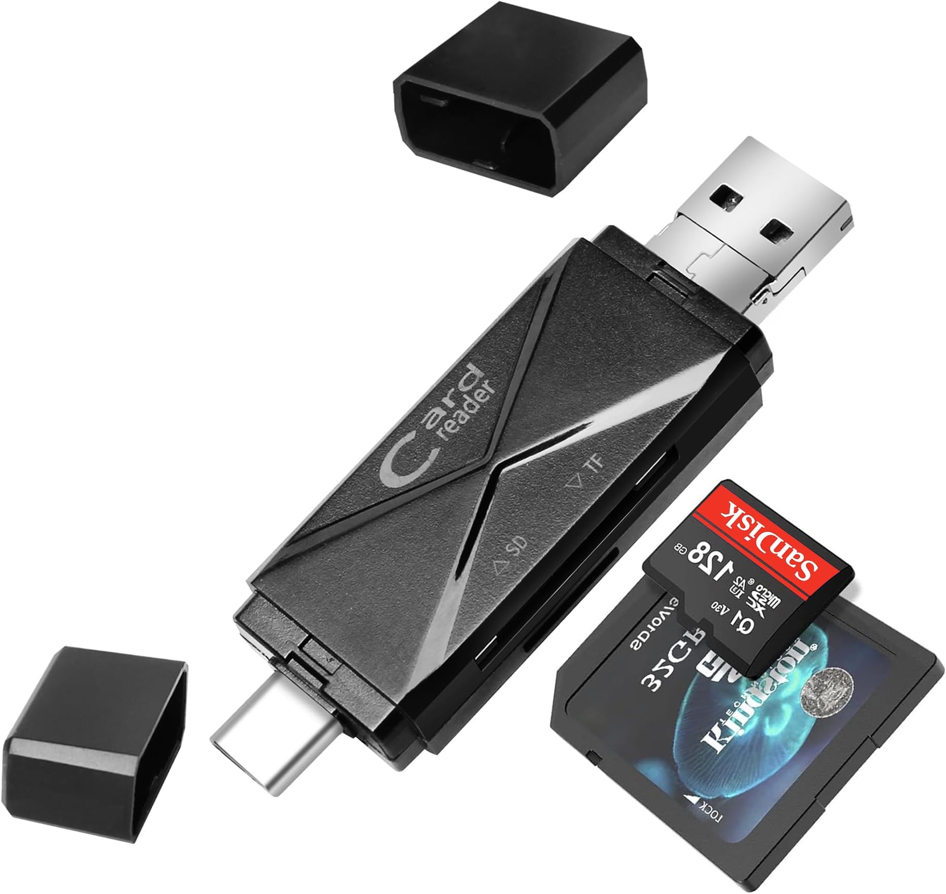 Nuxarkp Lettore Schede SD/Micro SD USB-A Tipo C con Funzione OTG - Alta ...