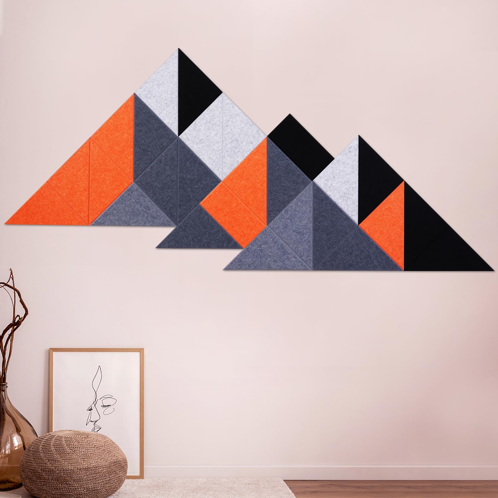 Snapklik.com : Tutmyrea 26 Pack Self-Adhesive Triangular Acoustic ...