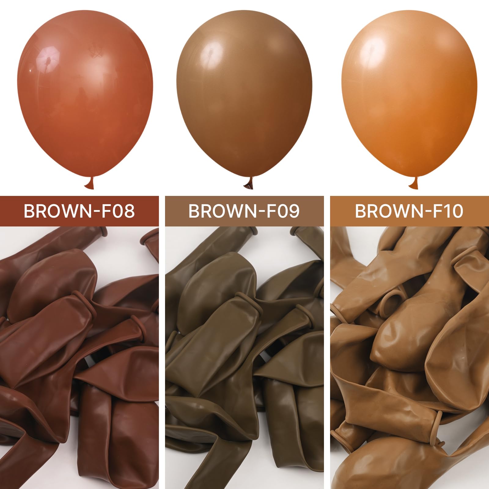 Snapklik.com : Brown Balloons 50 Pcs 12 Inch Latex Helium Neutral ...
