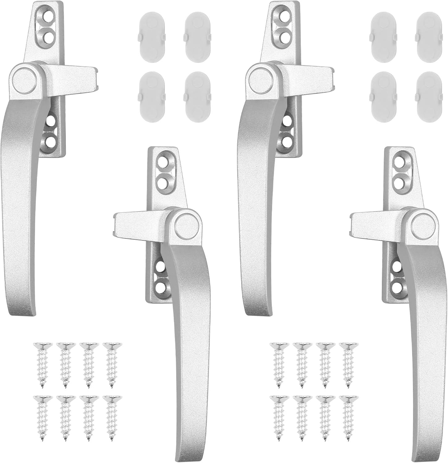 4 Pcs Universal Window Handle, Metal Window Handle Replacement, Easy to ...