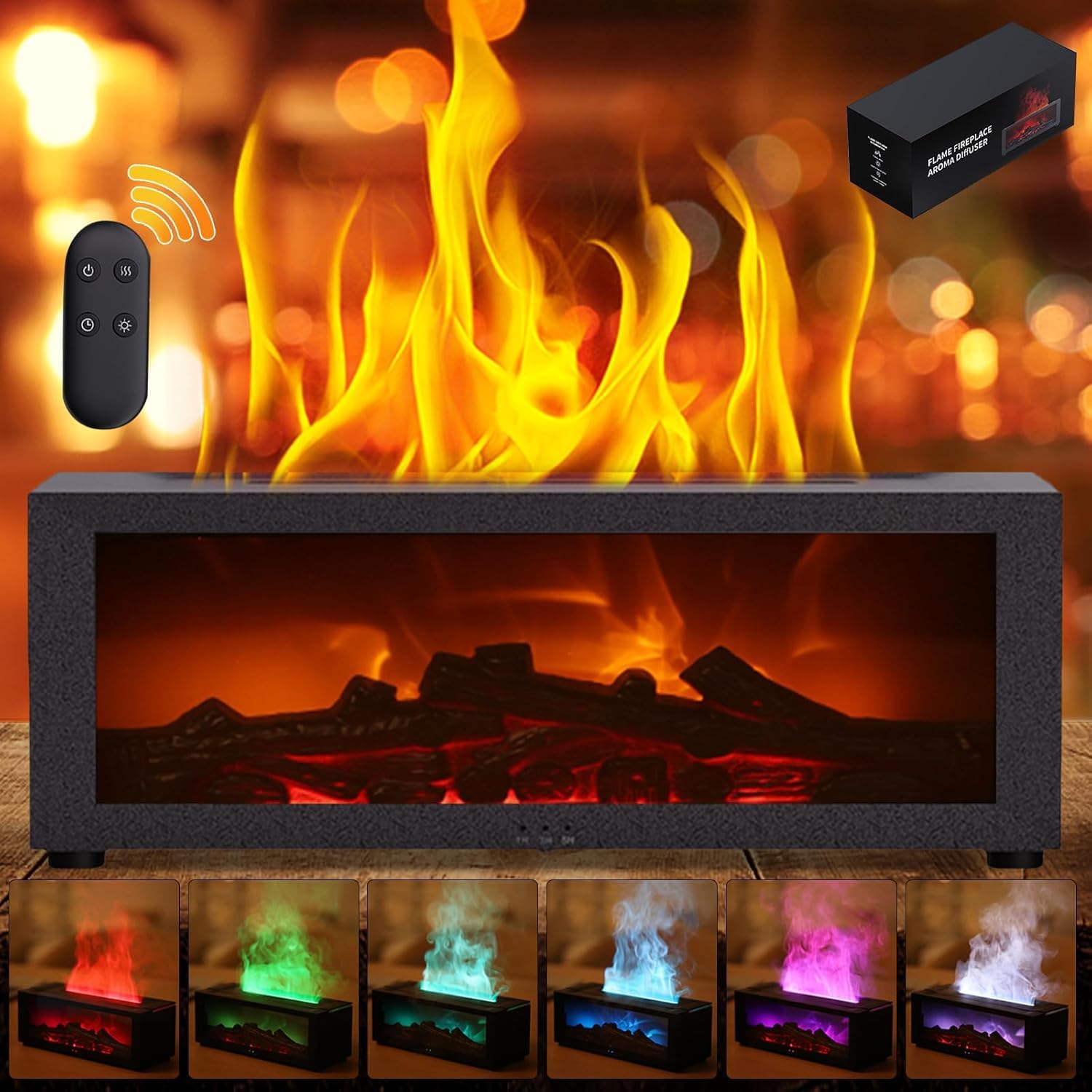 Amazon.com: Fireplace Diffuser for Essential Oils Fireplace Humidifier ...