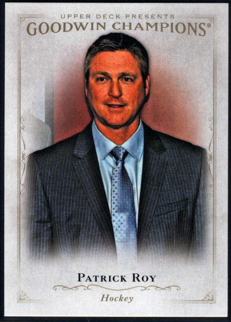 Amazon.com: 2016 Upper Deck Goodwin Champions #7 Patrick Roy Hockey ...