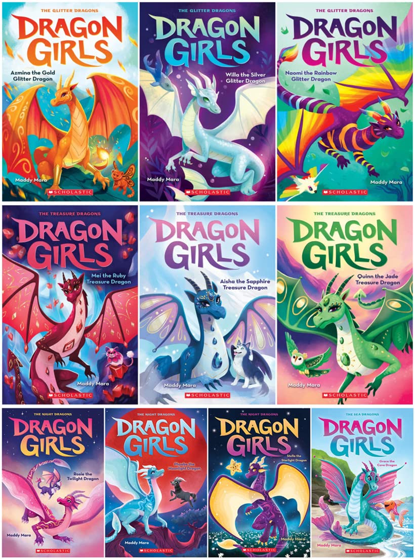 Dragon Girls Series 10 Books Set (Book #1 - #10): Maddy Mara: Amazon ...