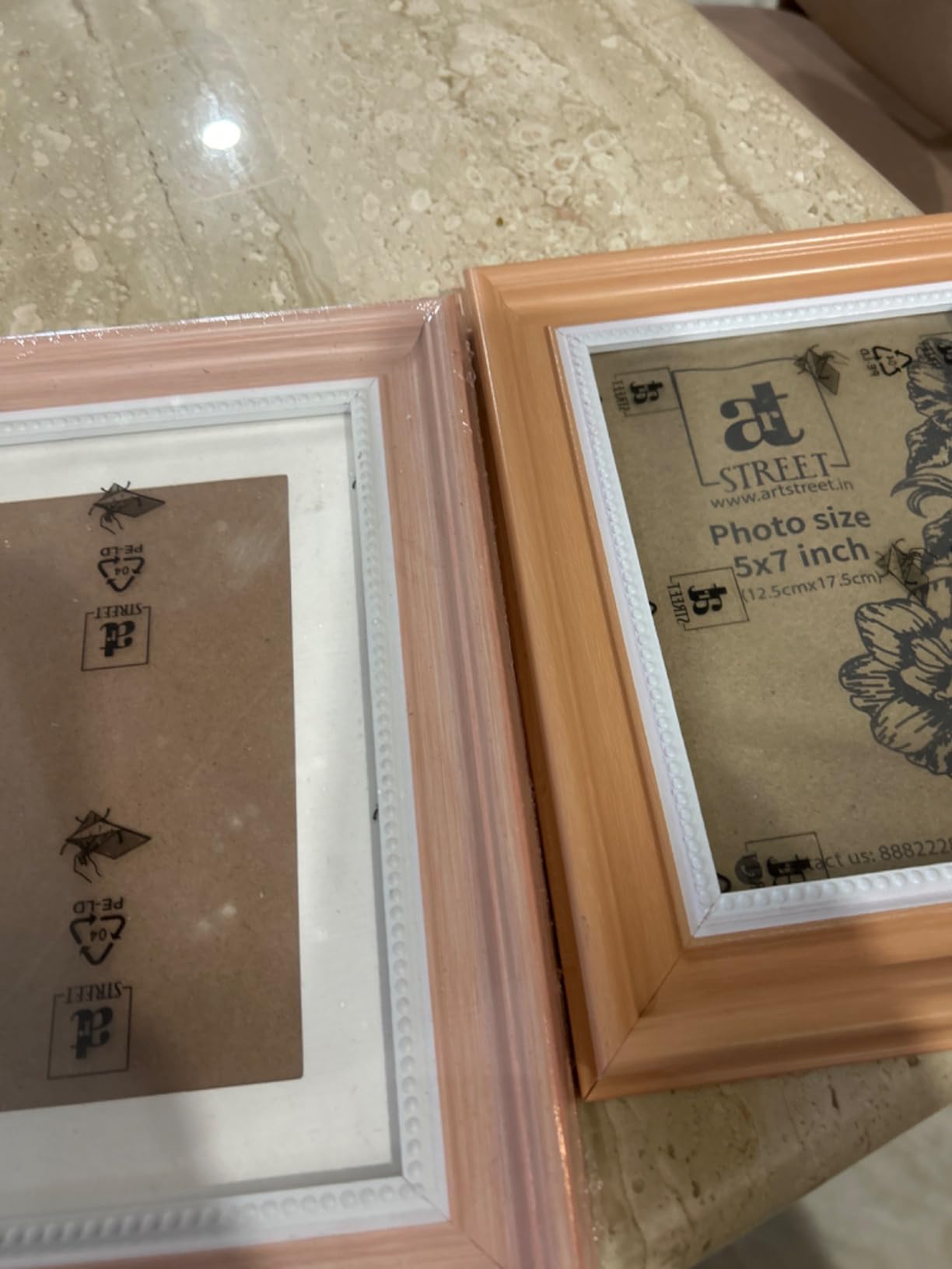 Art Street Desginer Gold Table photo frame Set of 3 antique Table Photo ...