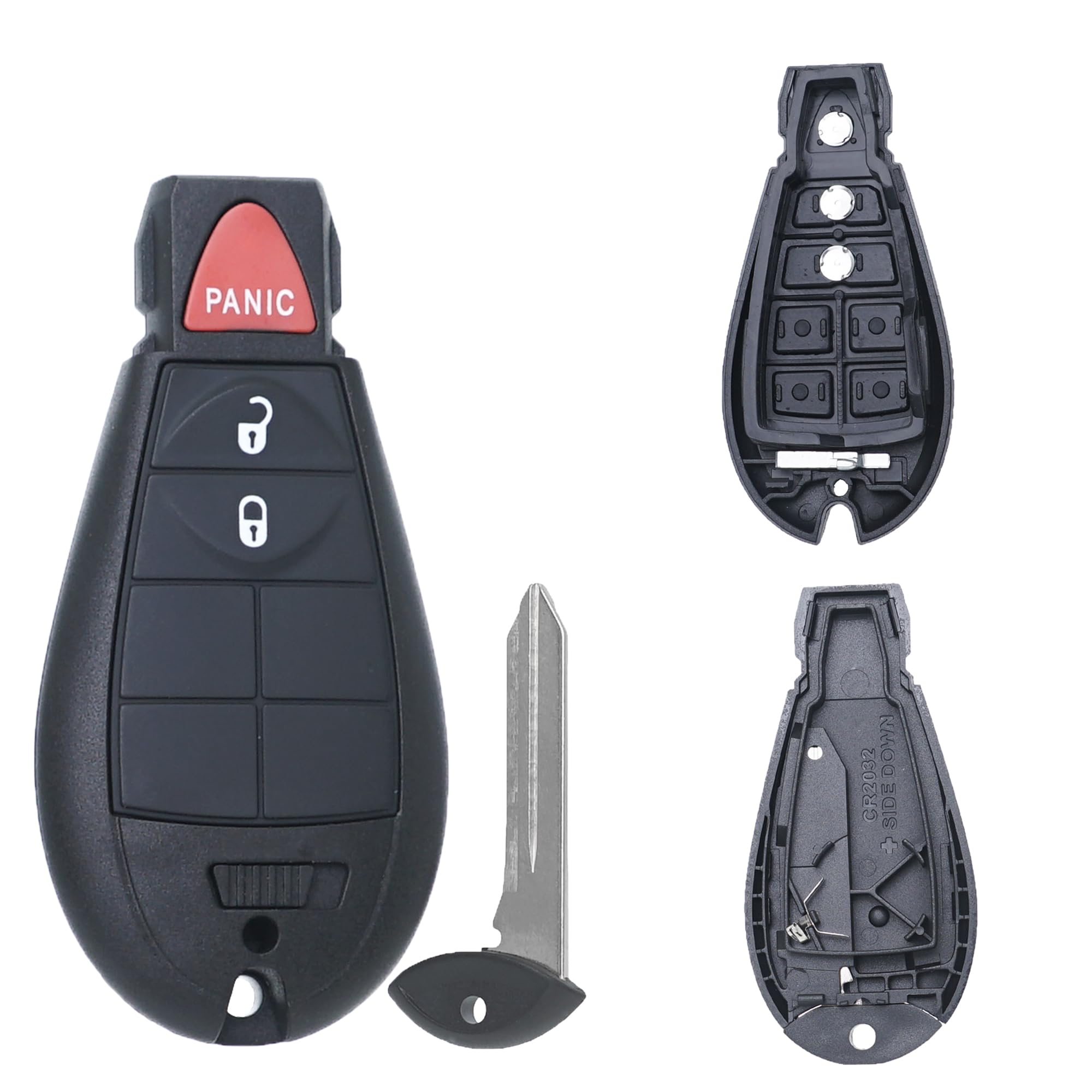 Dodge Charger Key Fob Cover Key Fob Button Pad Replacement For Dodge ...