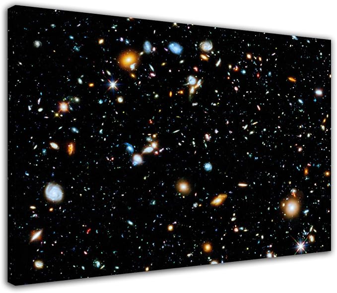 Amazon.com: QUNYAAE Hubble Ultra Deep Field Space Telescope Poster ...