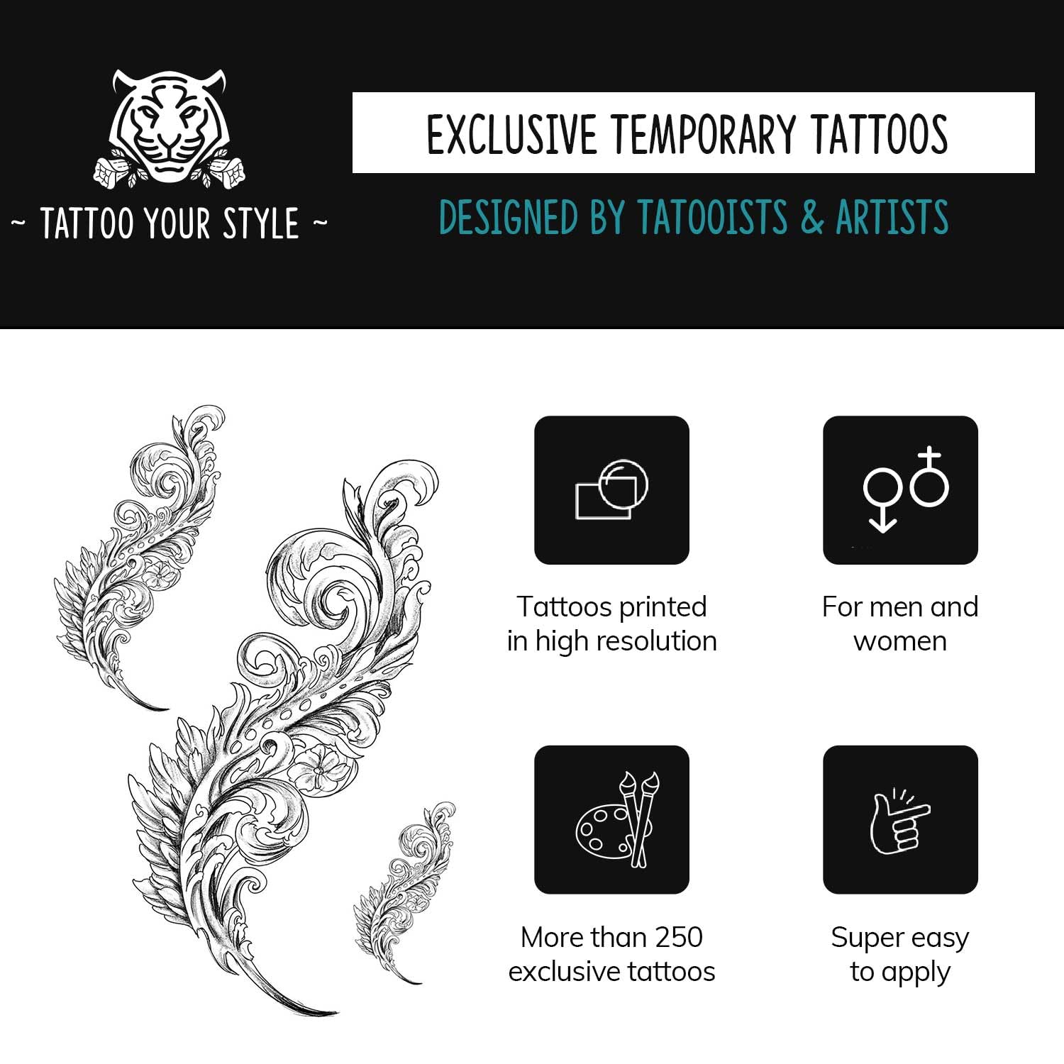 Filigree Face Tattoos