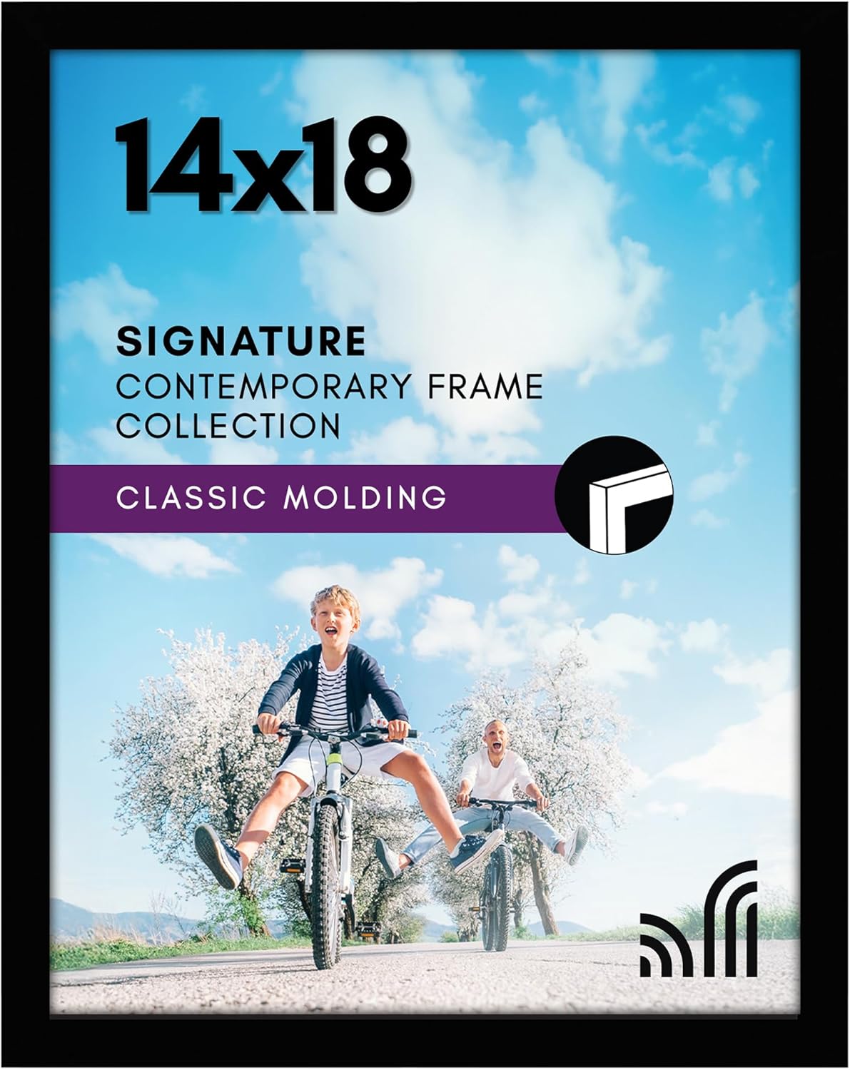 Amazon.com - Americanflat 14x18 Picture Frame in Black - Composite Wood ...