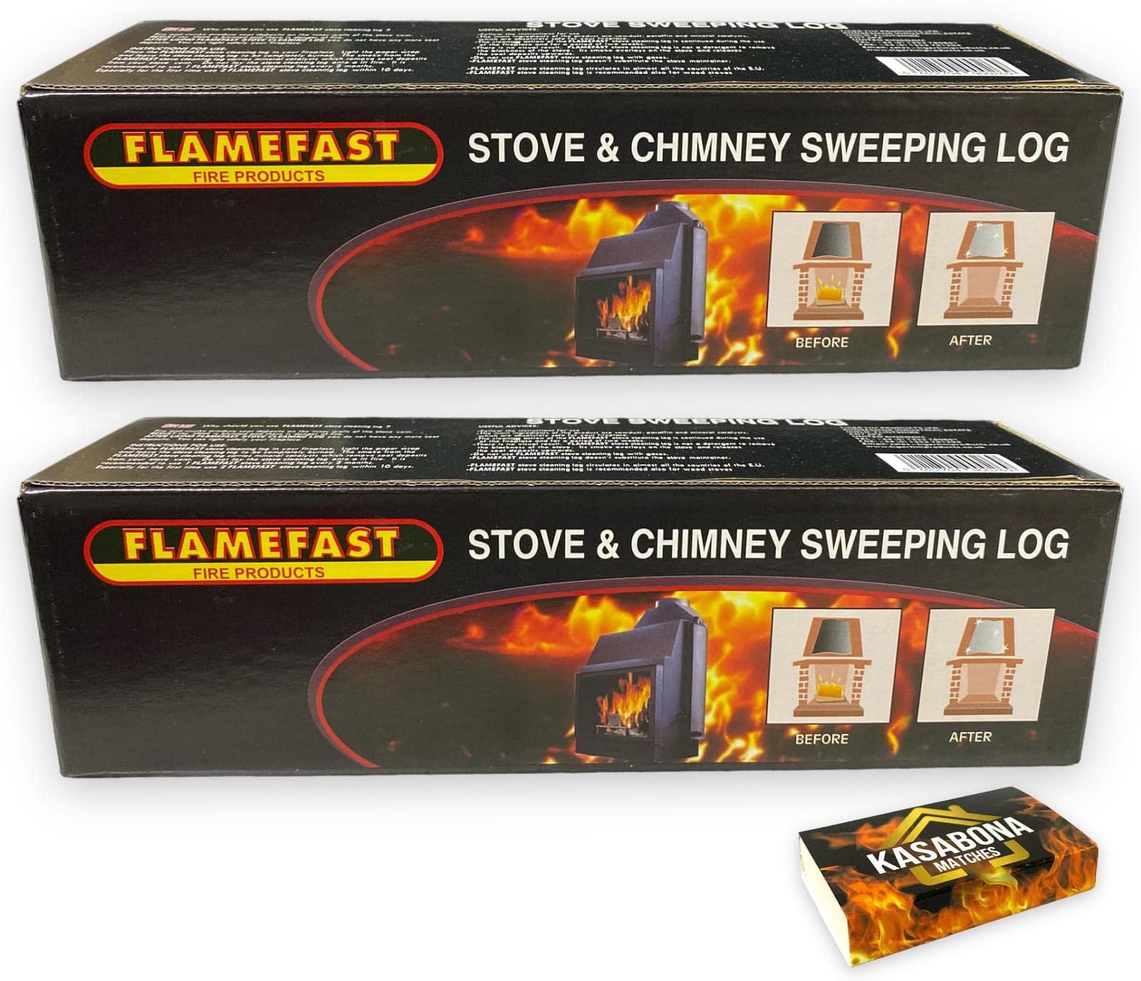 Flamefast chimlogs1 Chimney Cleaning Log, Brown : Amazon.co.uk: DIY & Tools