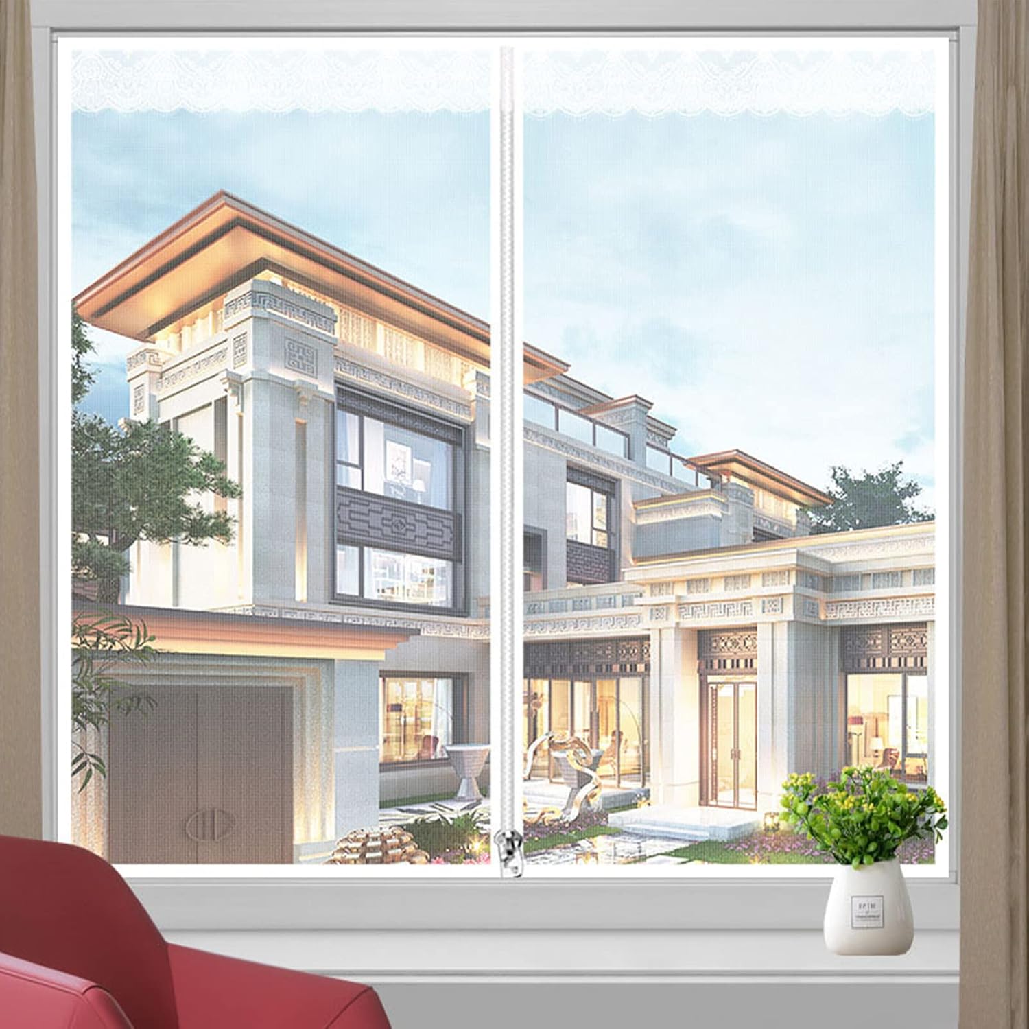 Fly Screens for Windows 80 * 100cm Mosquito Net for Windows Insect Mesh ...