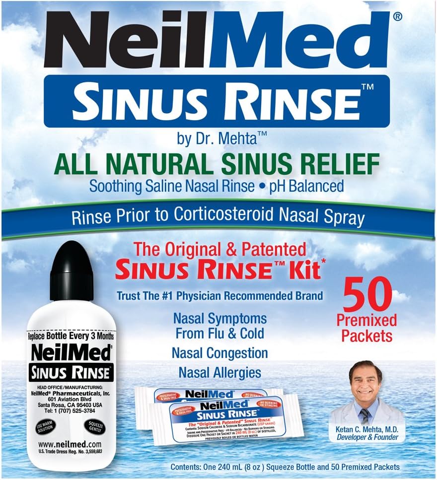 Amazon.com: NeilMed Sinus Rinse - A Complete Sinus Nasal Rinse Kit ...