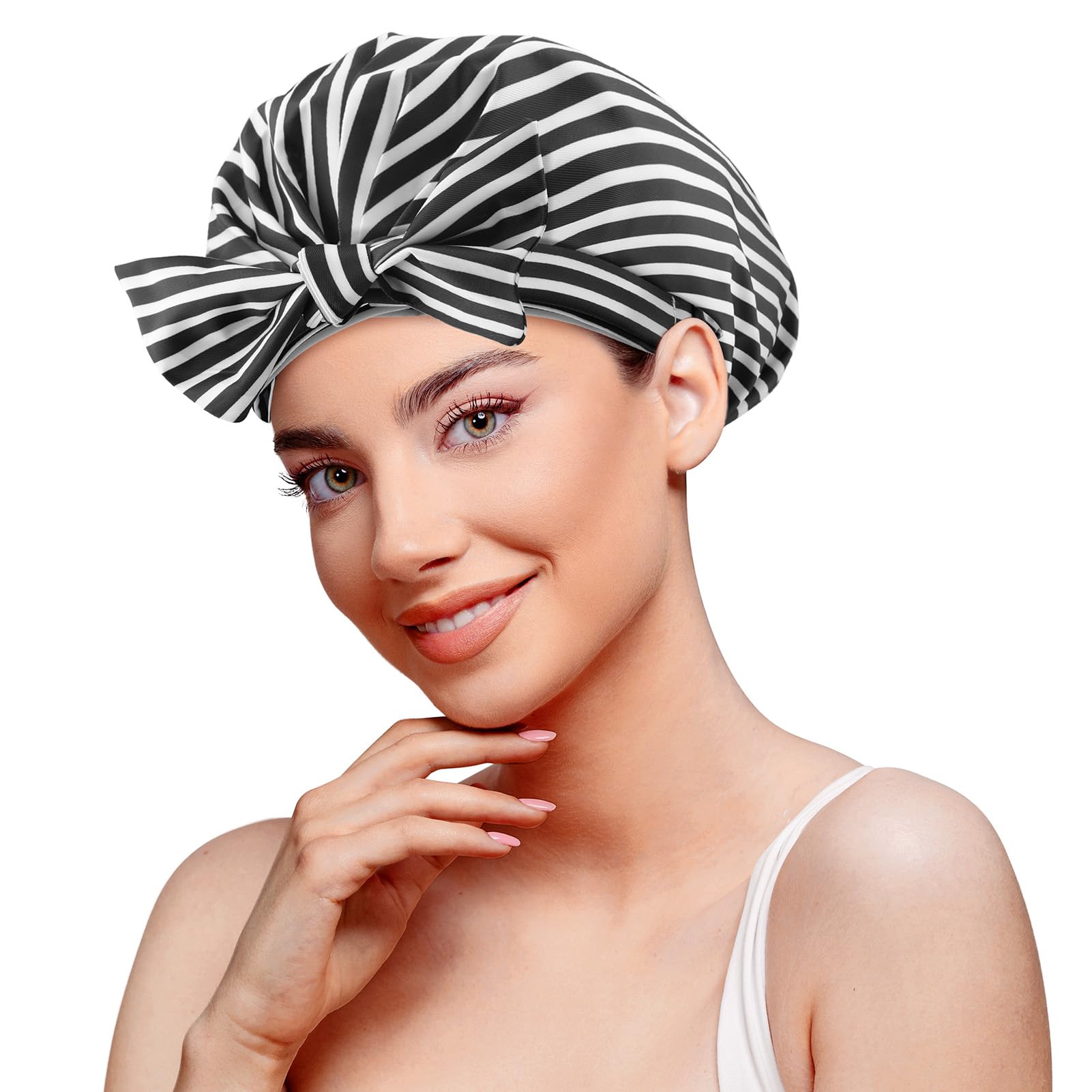 Amazon.com : Geyrut Shower Cap, Flexible Adjustment Shower Caps for ...