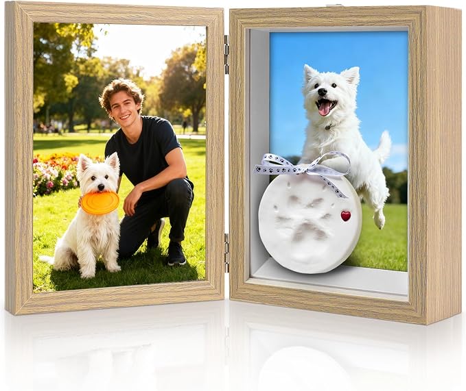 Amazon.com - 5x7 Pets Memorial Shadow Box Frame, Dogs Cats Photo ...
