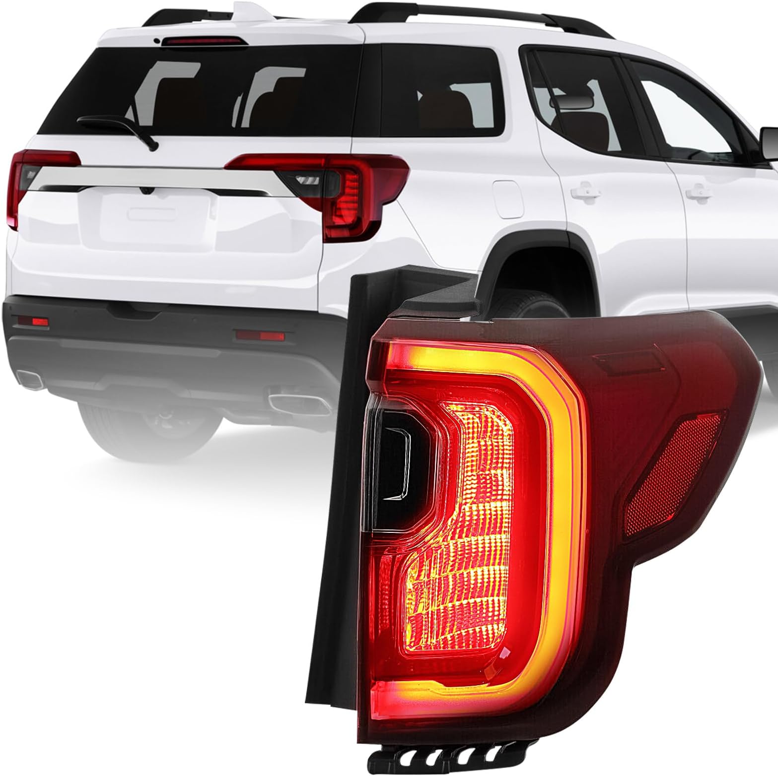 Amazon.com: FIONE Tail Light Assembly Compatible with GMC Acadia 2020 ...