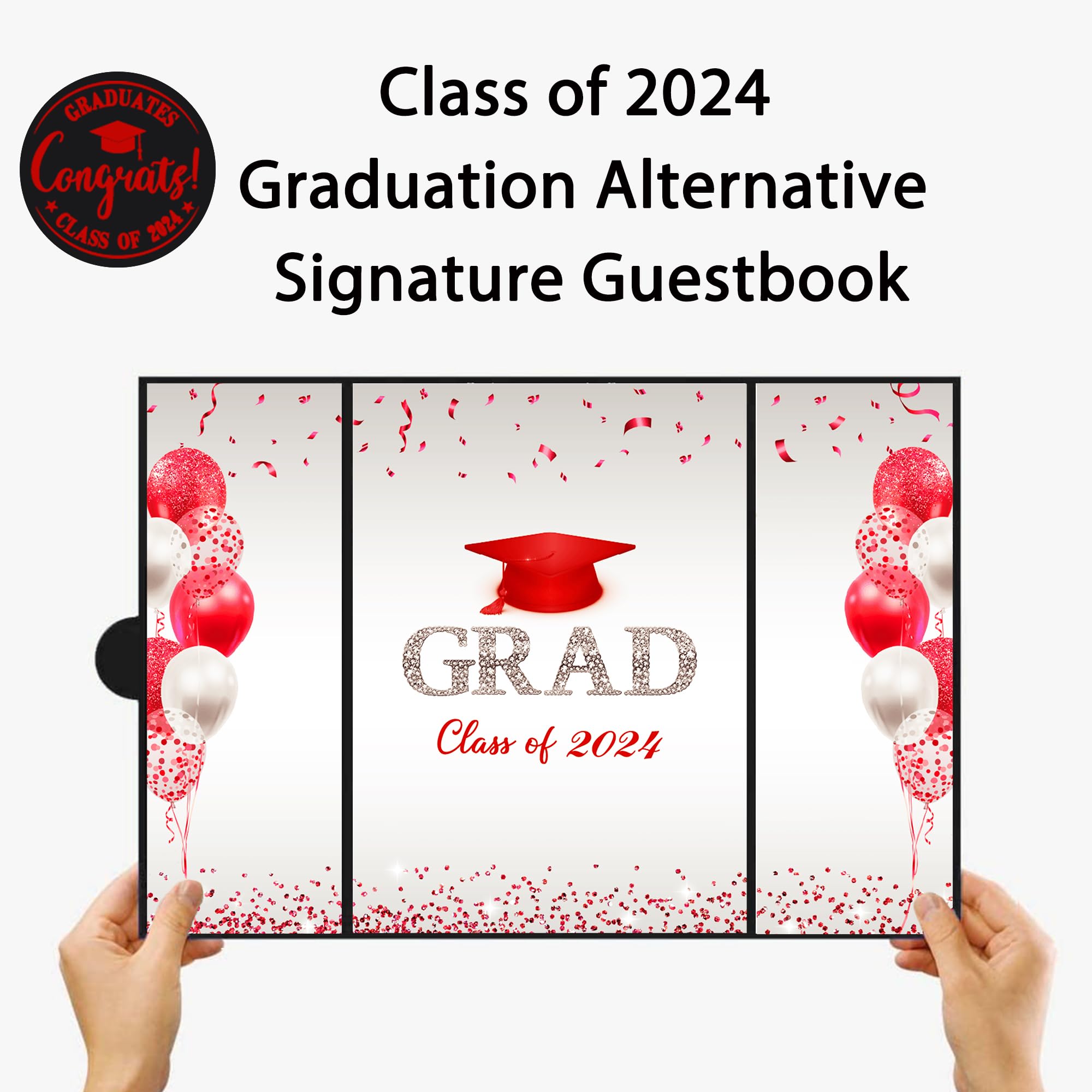 Snapklik.com : Black And Red Graduation Party Decorations, Red Class Of ...