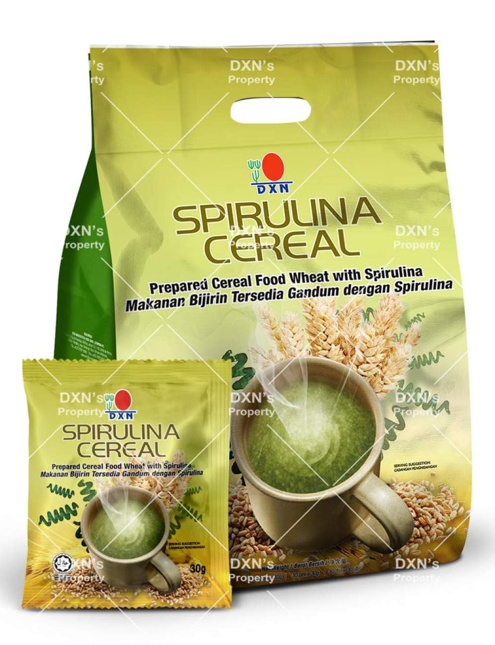 Amazon.com: LIMITEDBONUSDEAL DXN Spirulina Cereal 30 Sachets (3 Pack)