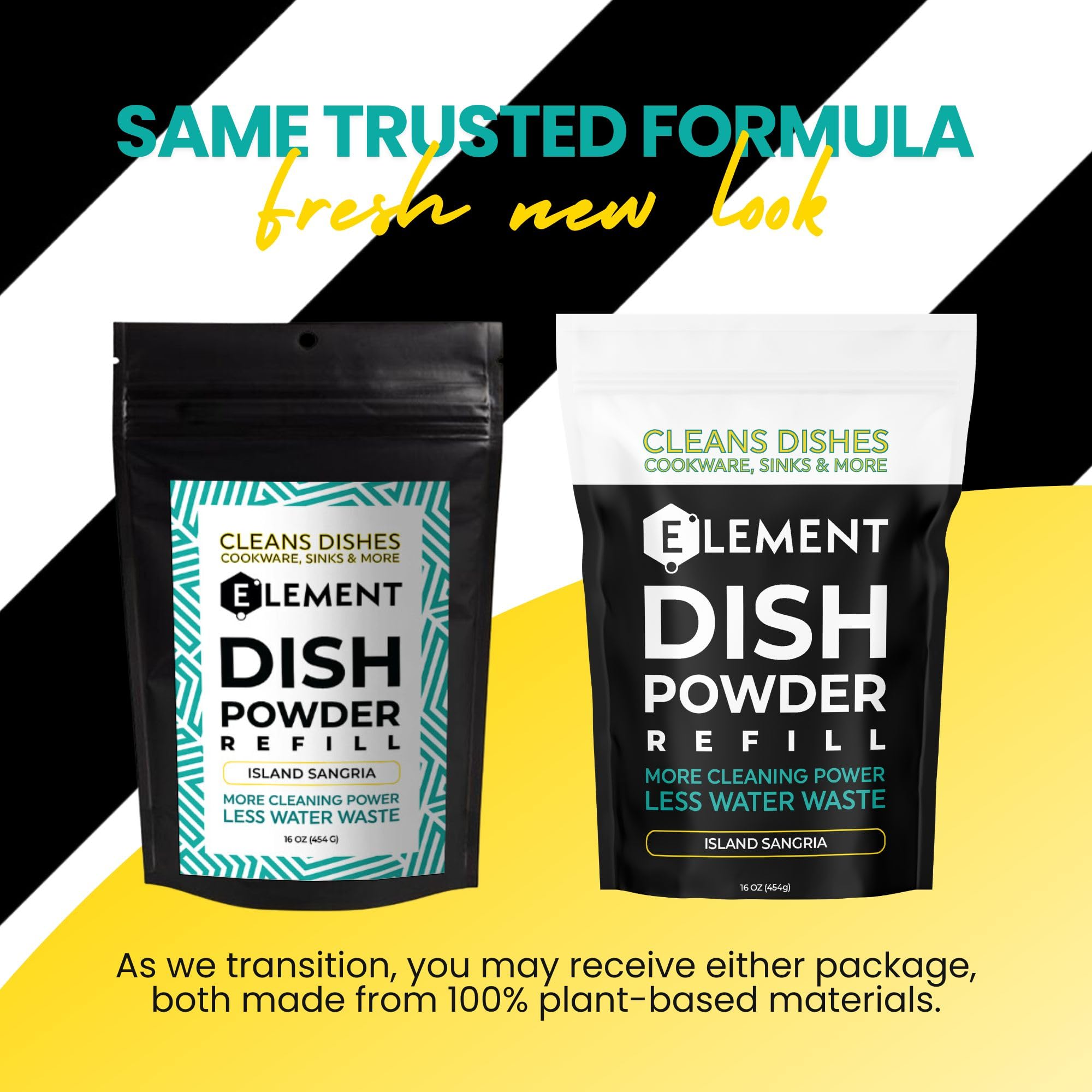 Snapklik.com : ELEMENT Dish Powder Grease-Fighting Dish Soap No Harsh ...