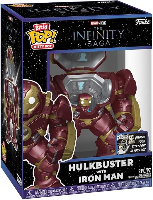 Amazon.com: Funko Bitty Pop! Bots: Marvel - Hulkbuster with Iron Man ...
