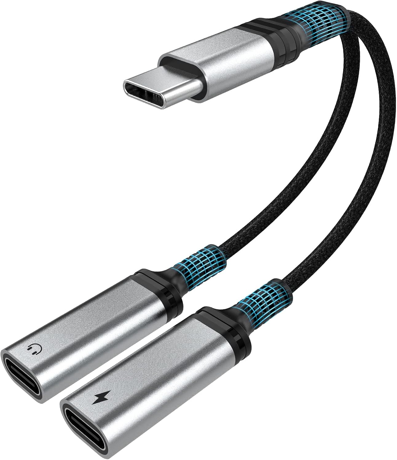 Amazon.com: 2 IN 1 USB C Splitter,Dual USB C Headphone and Charger PD ...