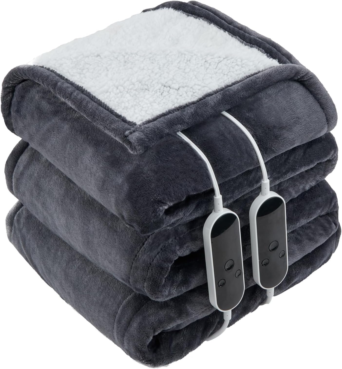 Amazon.com: IVOKO Heated Blanket Queen Size,Dual Control Electric Throw ...