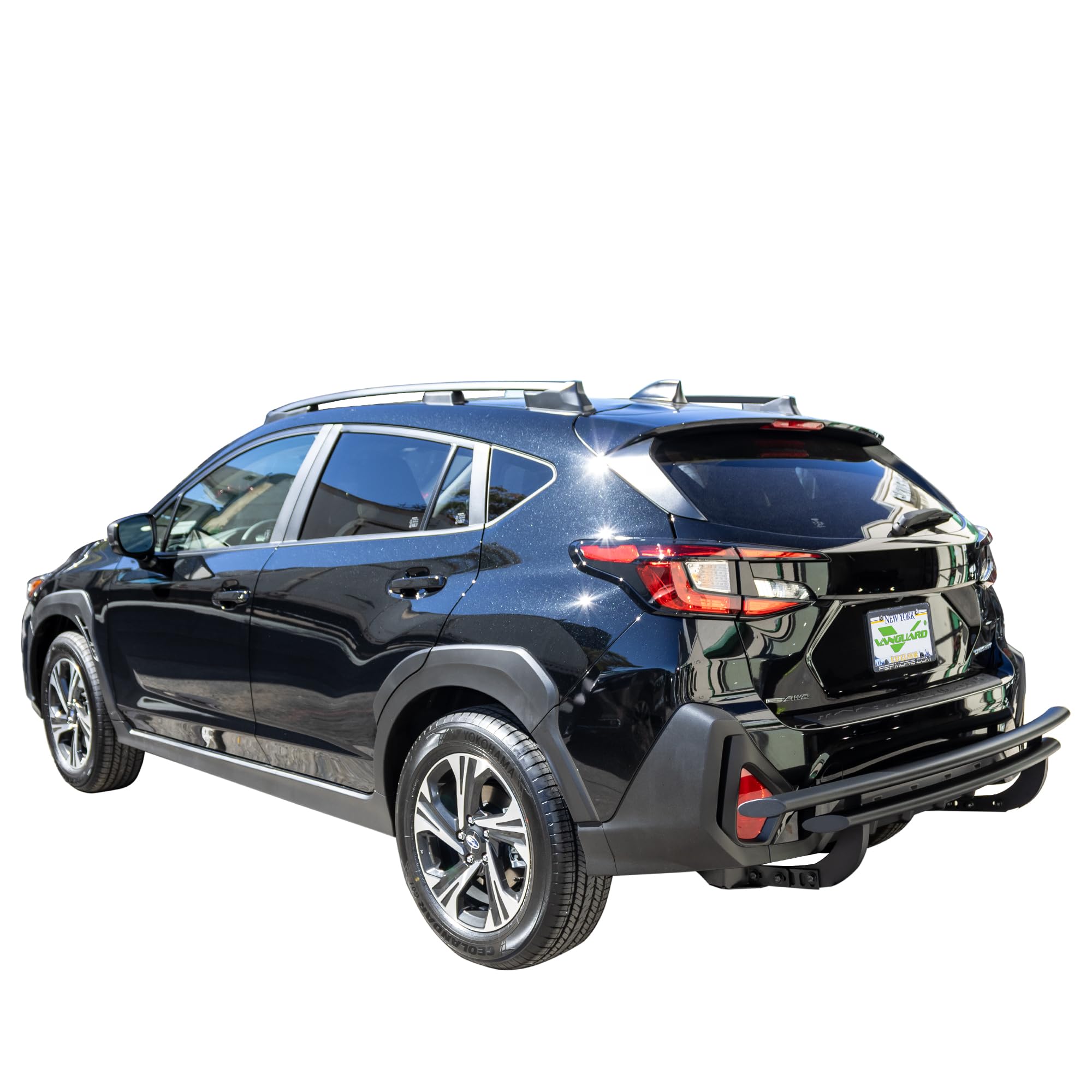 Amazon.com: Vanguard Black Double Layer Rear Bumper Guard Compatible ...