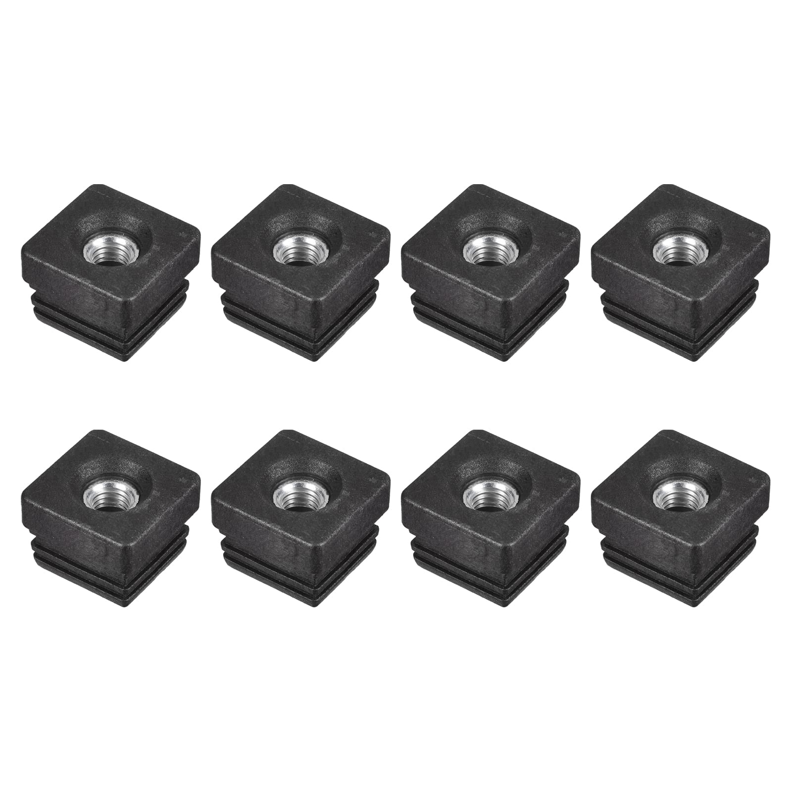 Amazon.com: uxcell 8Pcs Inserts for Square Tubes with M10 Thread, for 1 ...