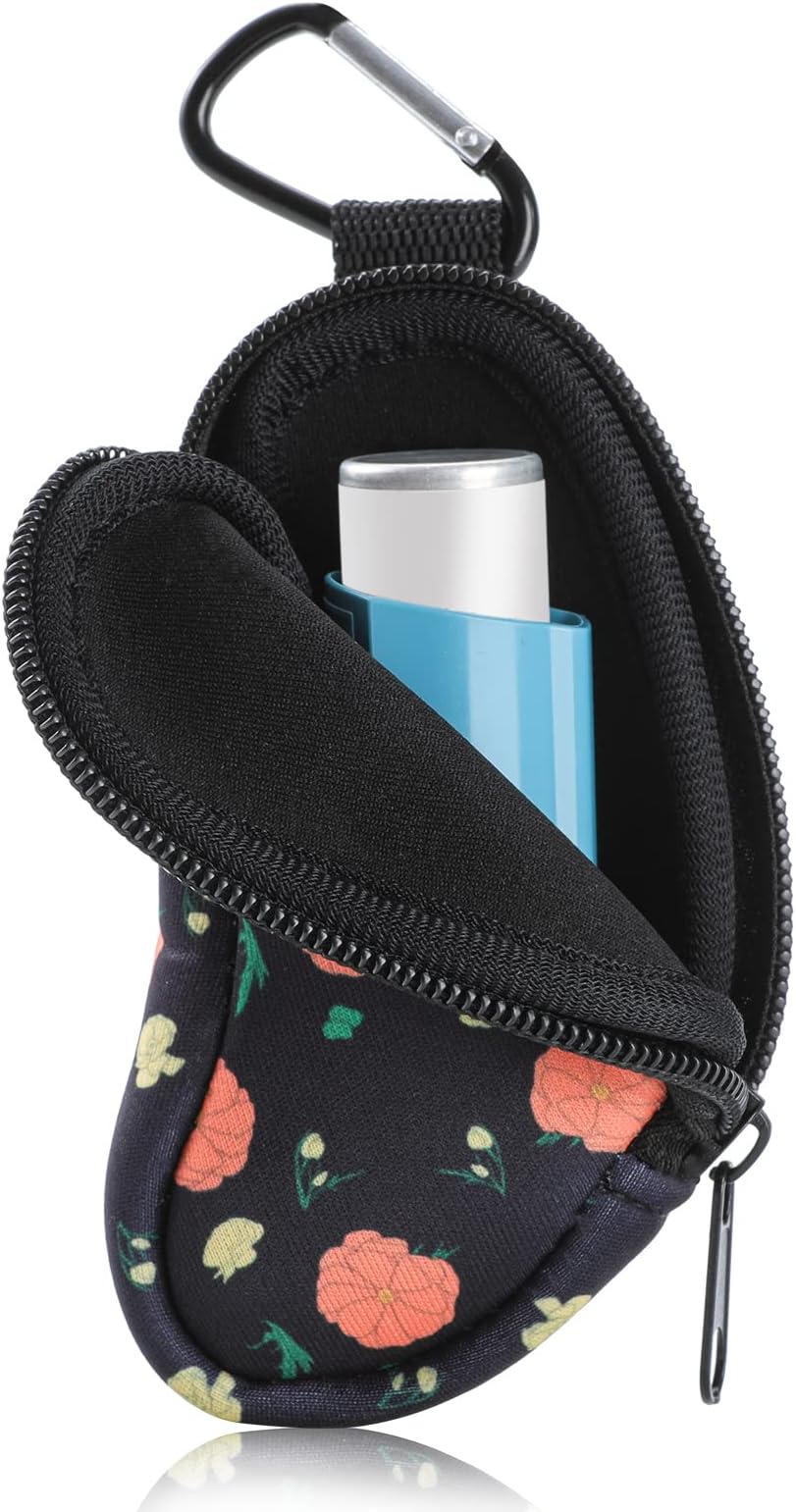 Amazon.com: Beautyflier Asthma Inhaler Holder, Durable Microfiber ...