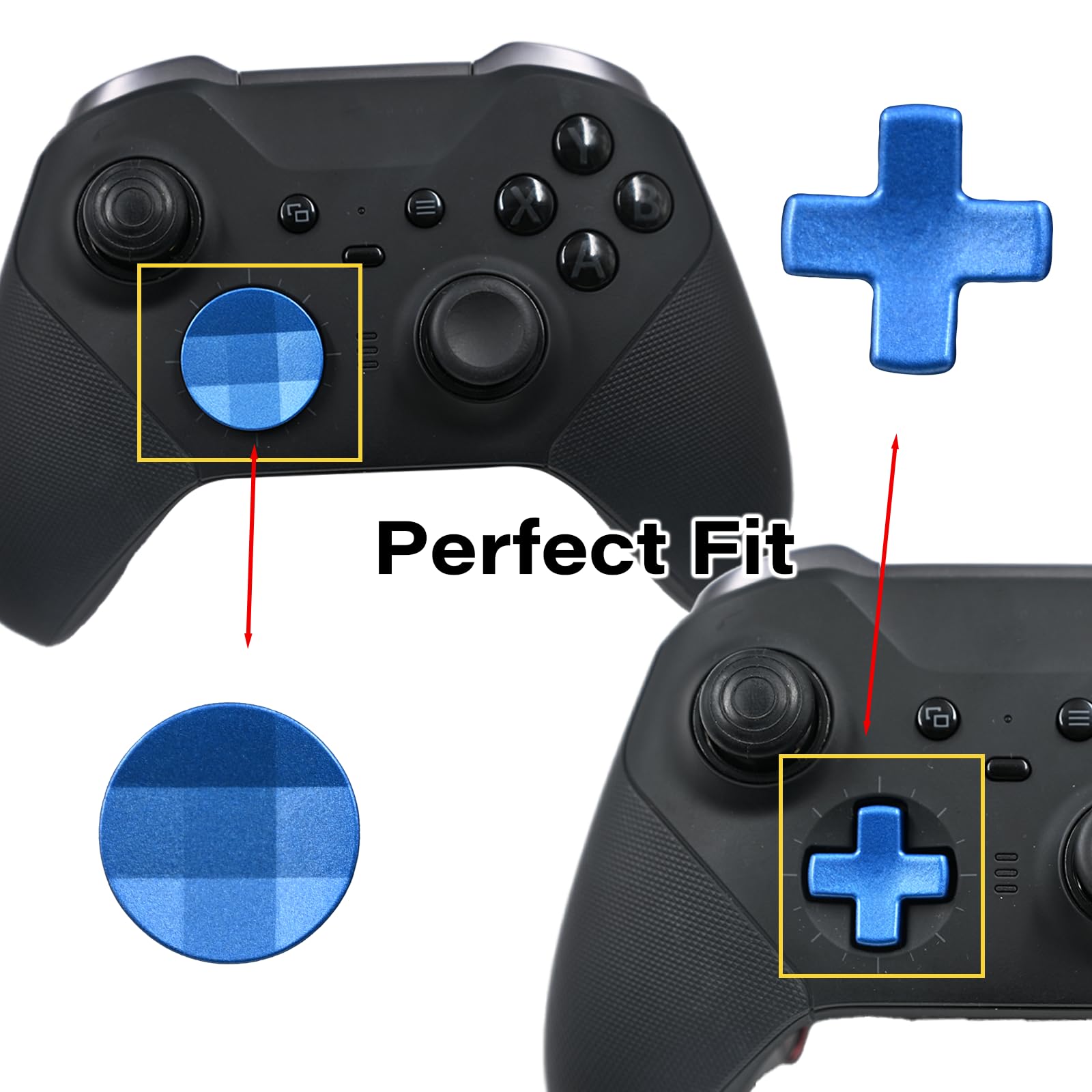 Snapklik.com : LiXiongBao 2 In 1 Metal D-Pads Set For Xbox Elite Series ...