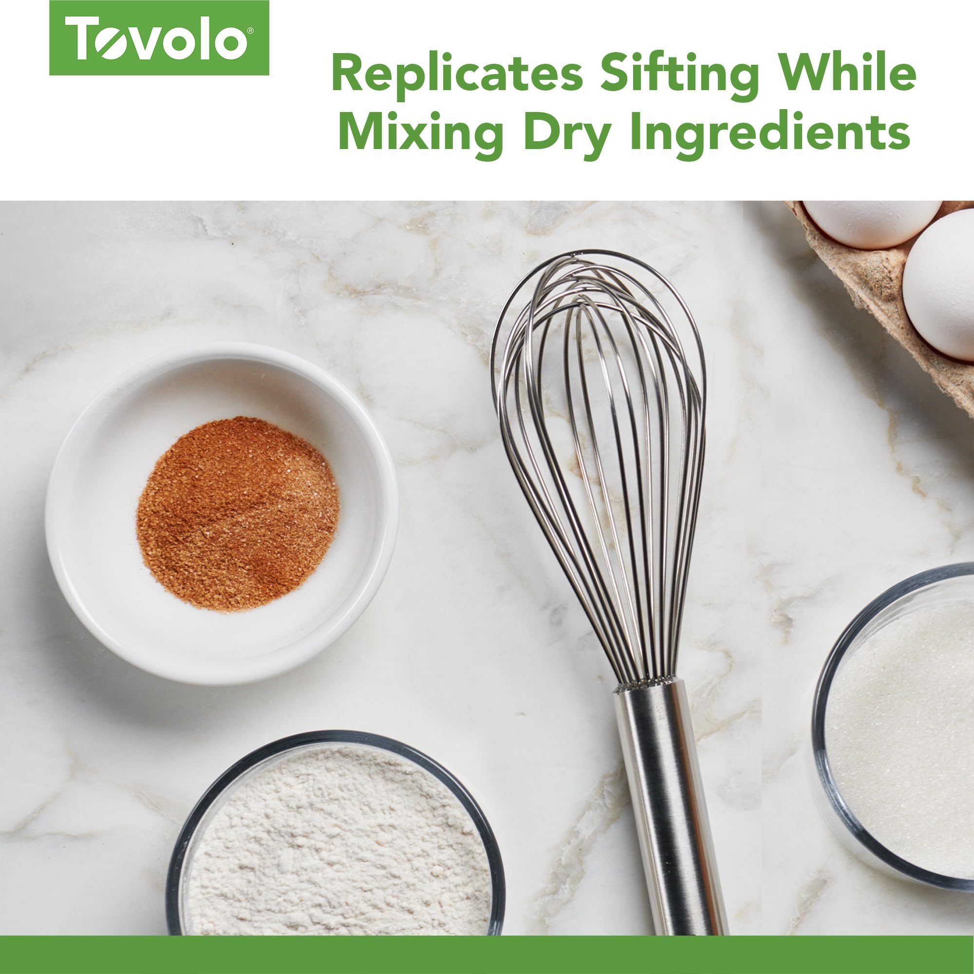 Snapklik.com : Tovolo Stainless Steel Whisk 9 Inch Heavy Duty Metal ...