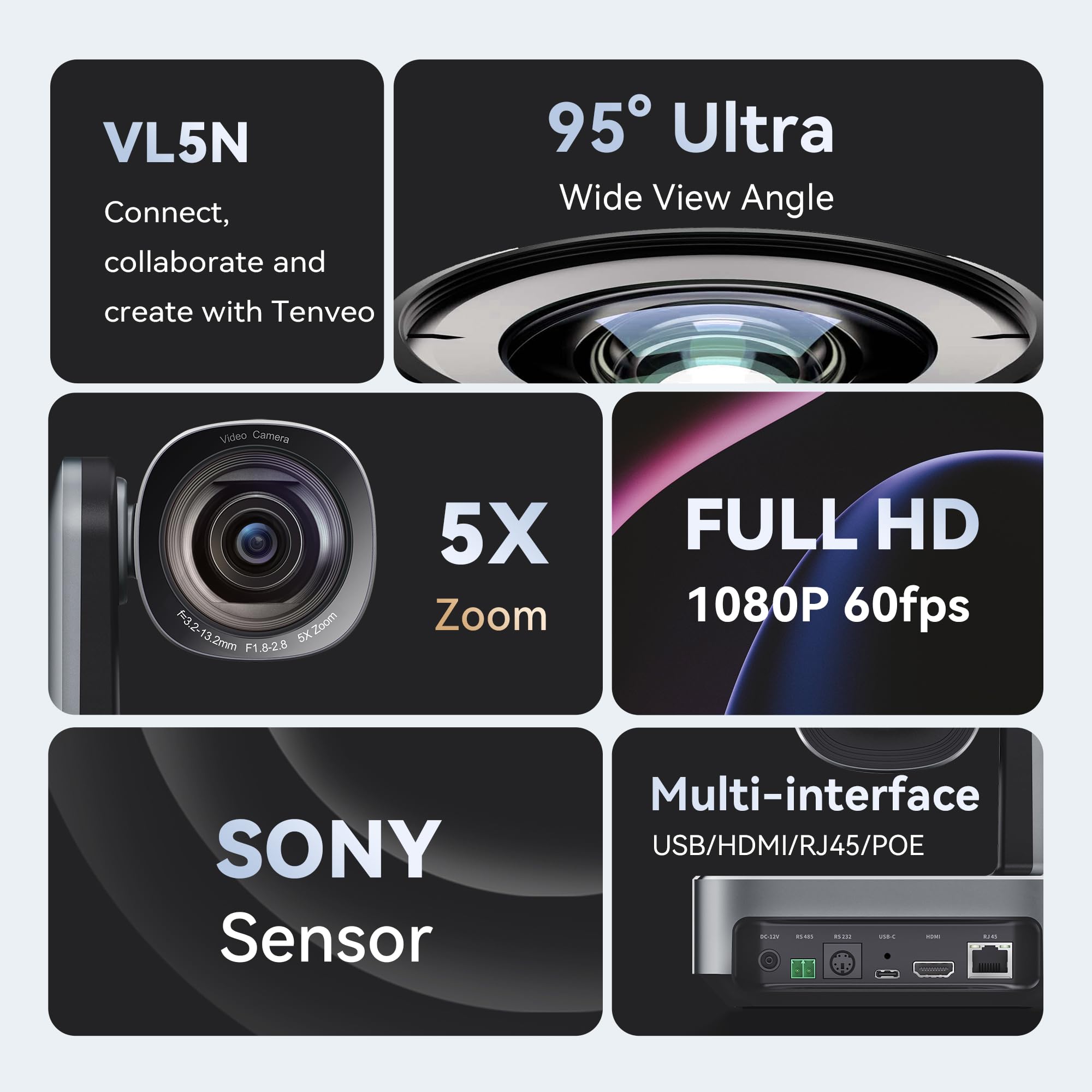 Snapklik.com : Tenveo VLoop PTZ Camera 5X Optical Zoom Conference Room ...