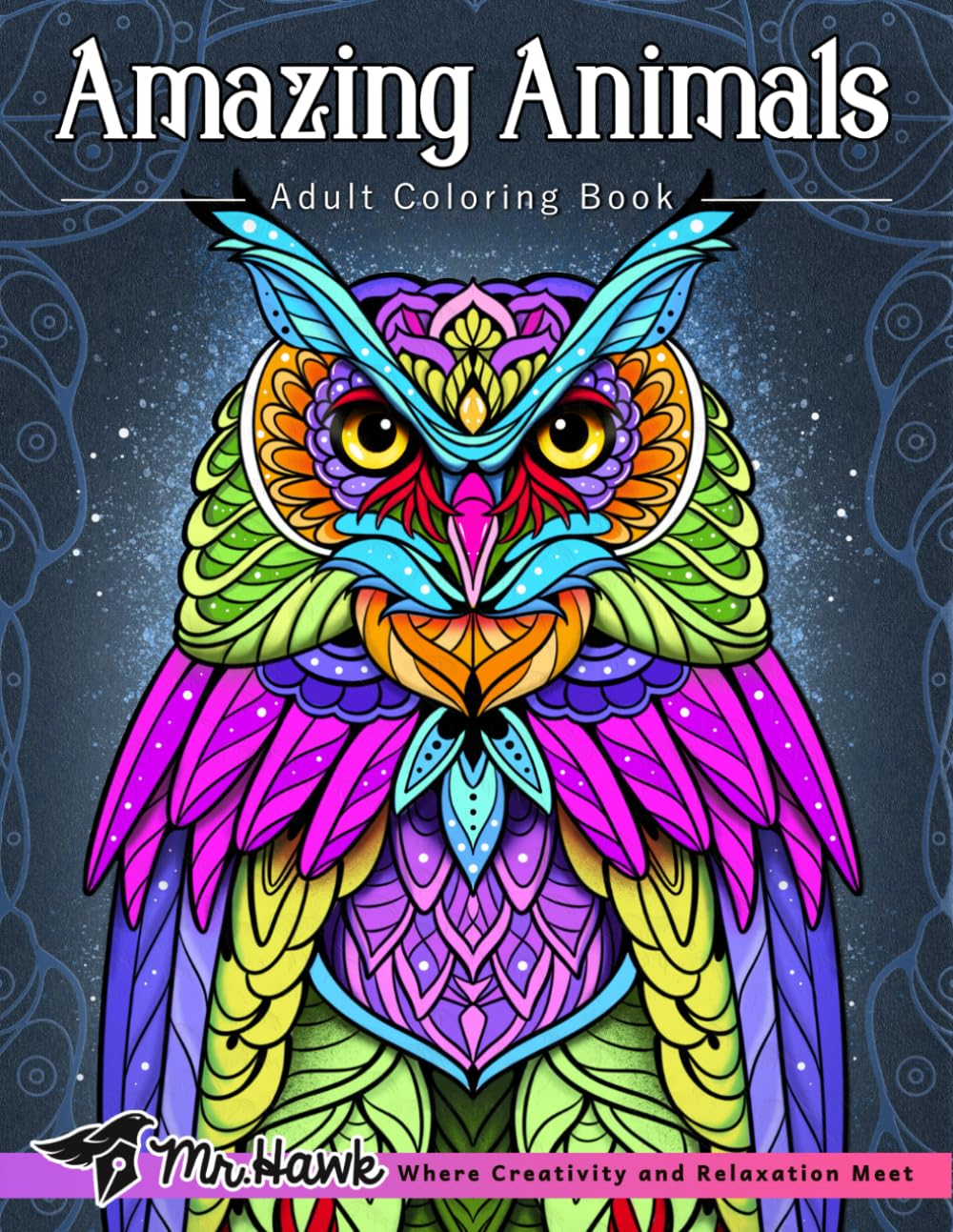Amazon.com: Amazing Animals Adult Coloring Book: Mindful and Relaxing ...