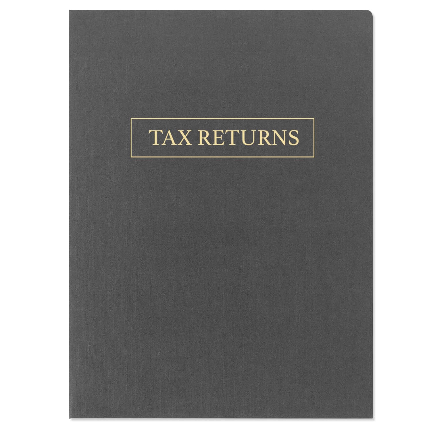 Amazon.com : 50 Pack, Tax Return Folders with Pockets, Grey Linen, Gold ...
