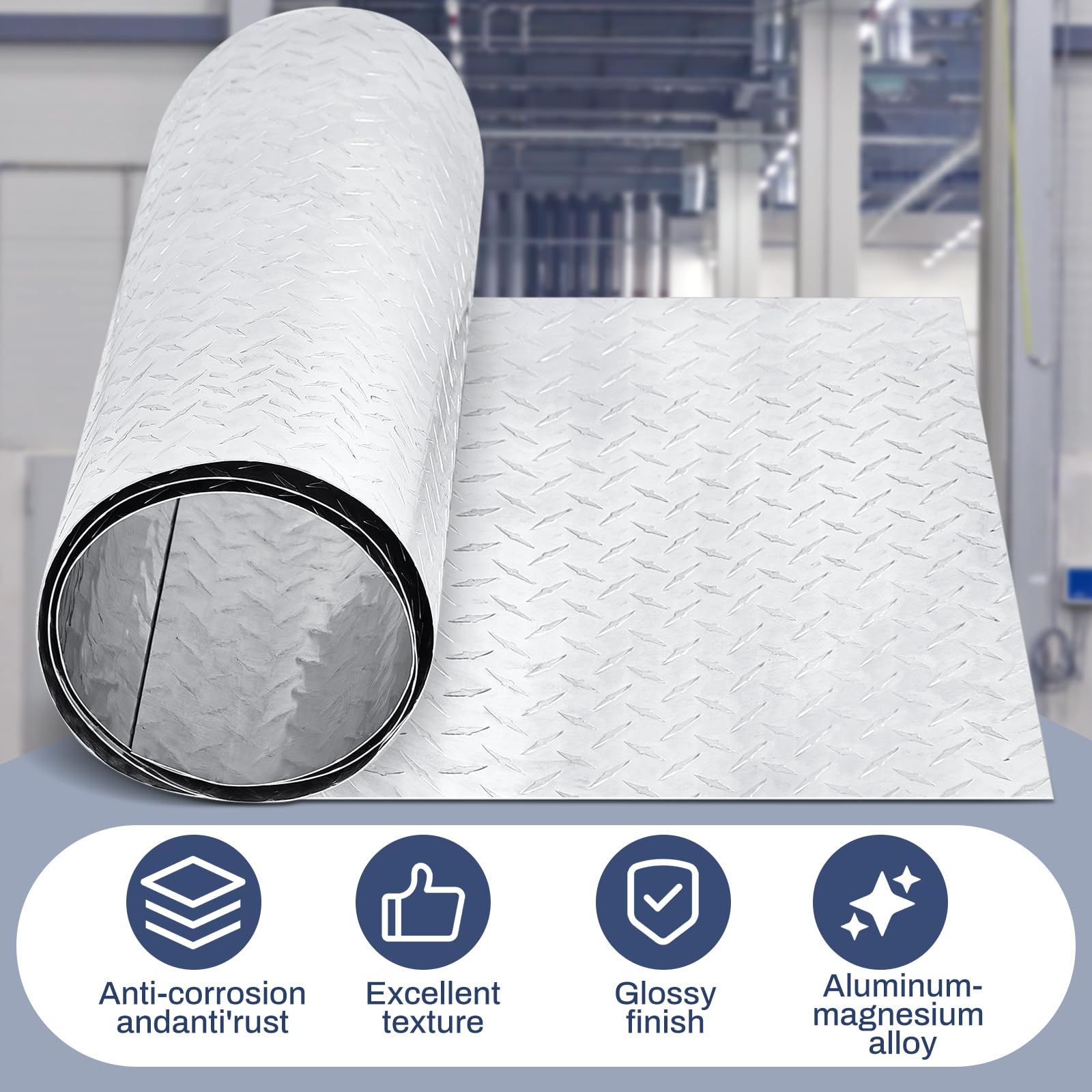 Snapklik.com : Yaocom Diamond Plate Sheet Metal Heavy Duty Tread ...