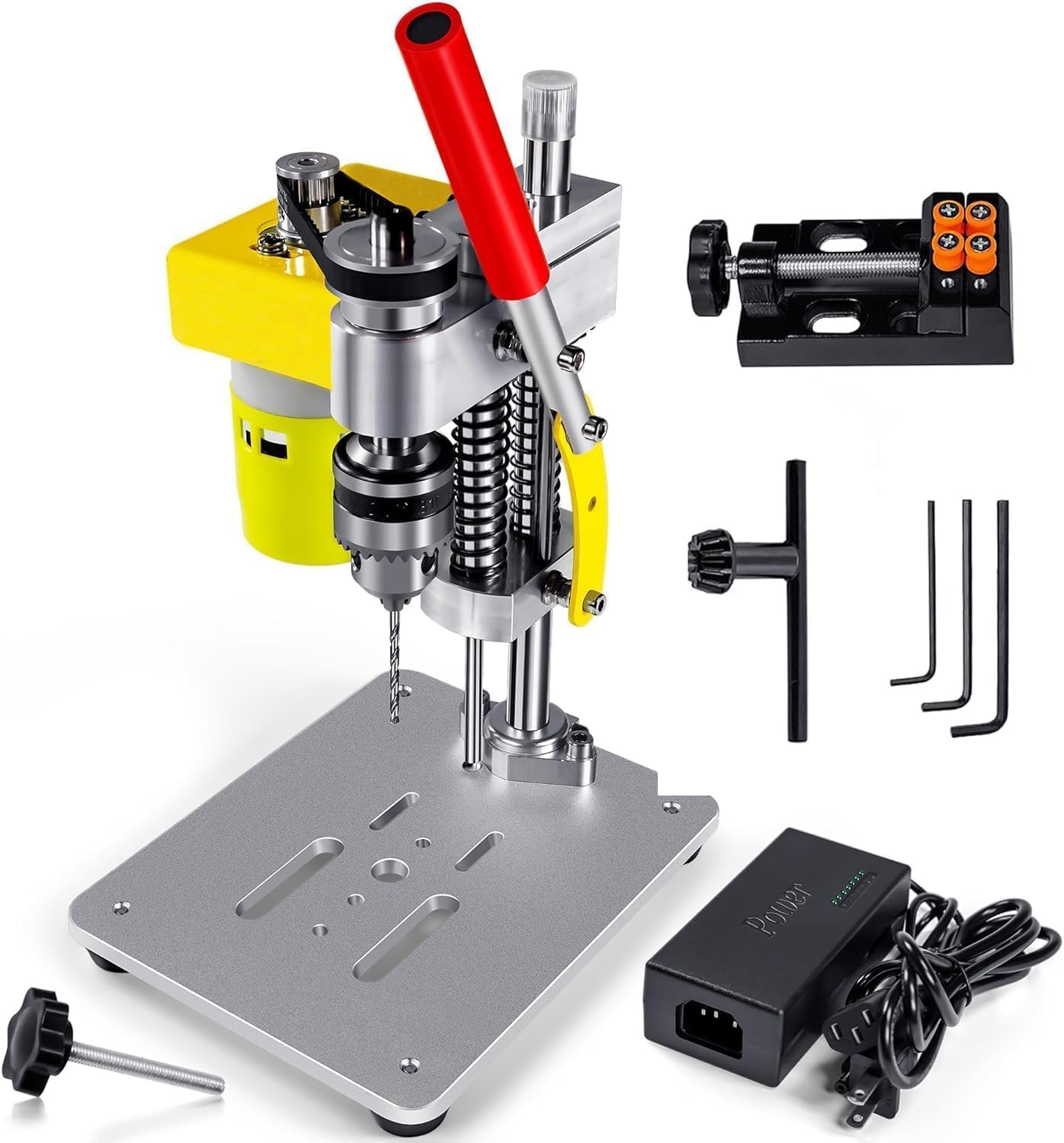 Amazon.com: Cayrzeth Mini Drill Press Bench Drill Adapter for Hand ...