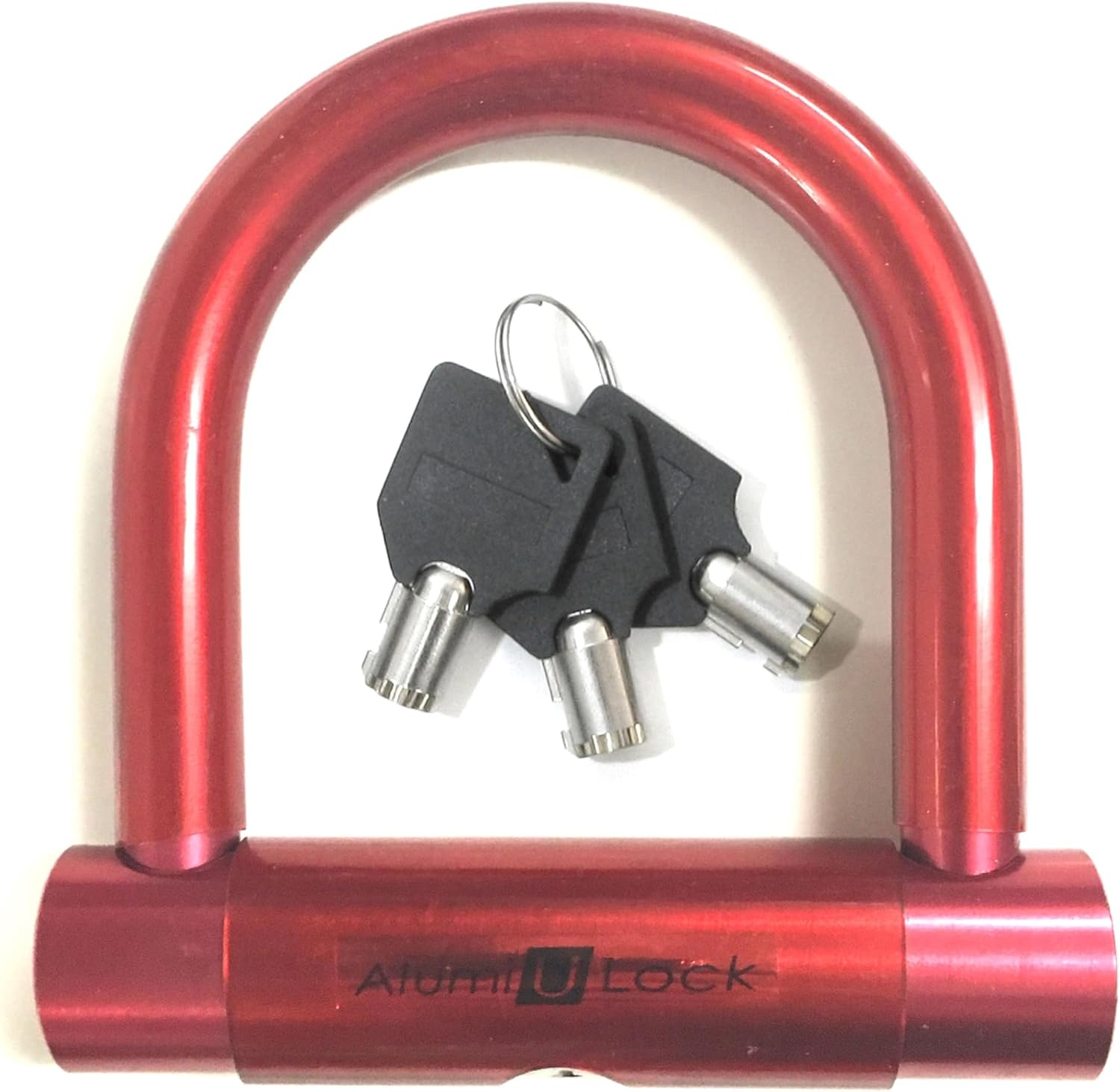 Amazon.com: Top Aluminum U-Lock ALU-SS Red Bicycle Key Theft Security ...