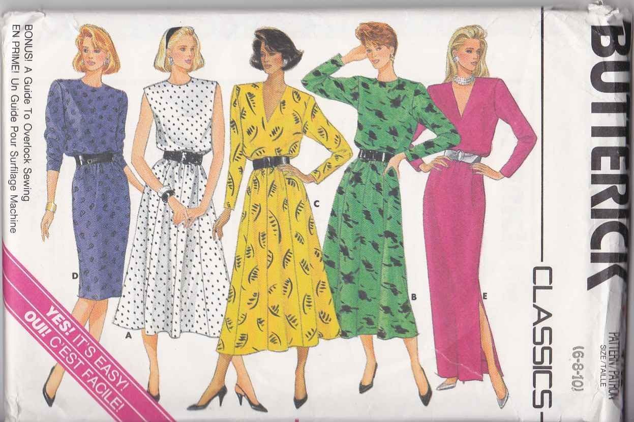 Amazon.com: Butterick Pattern #4102 SIZE: 12-14-16MISSES' DRESS : Arts ...