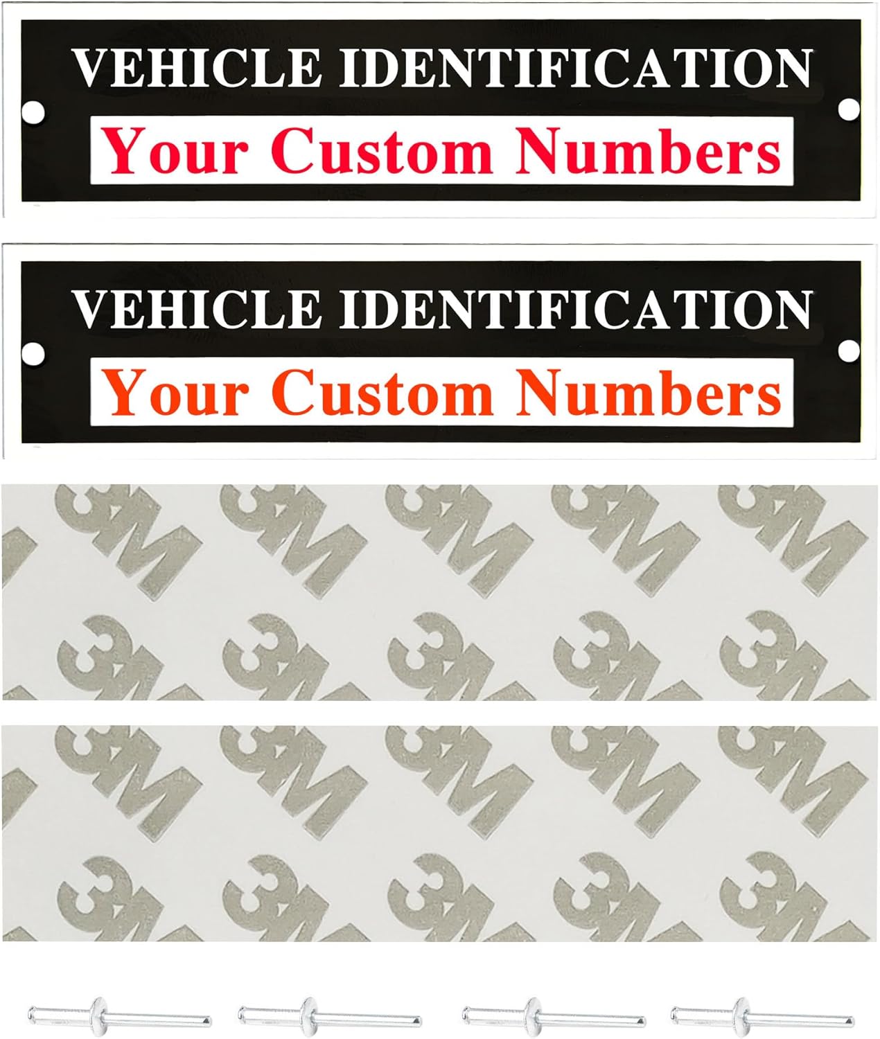 Amazon.com: Vehicle Identification Plate, Customized VIN ID Plate VIN ...