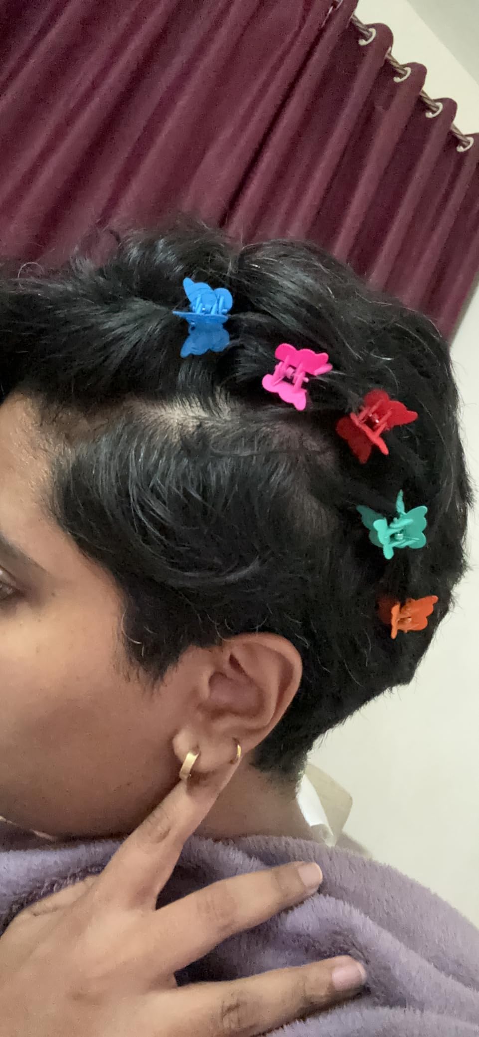 30 Pieces Butterfly Hair Clips Mini Hair Clips, Small Hair Claw Clips ...