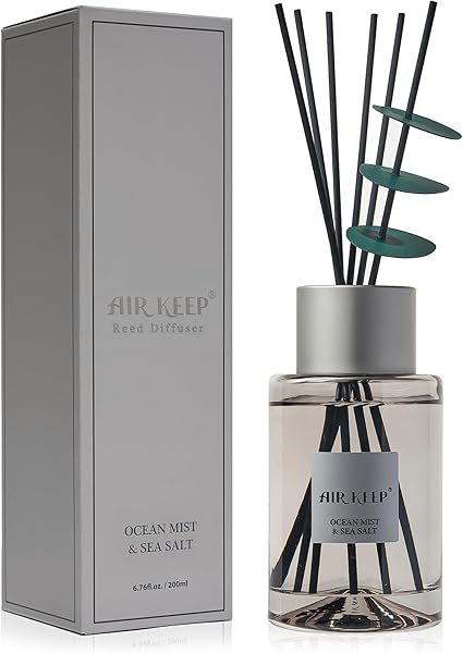 Amazon.com: Airkeep Reed Diffuser/Grey Reed Diffuser Set/6.7 oz(200ml ...