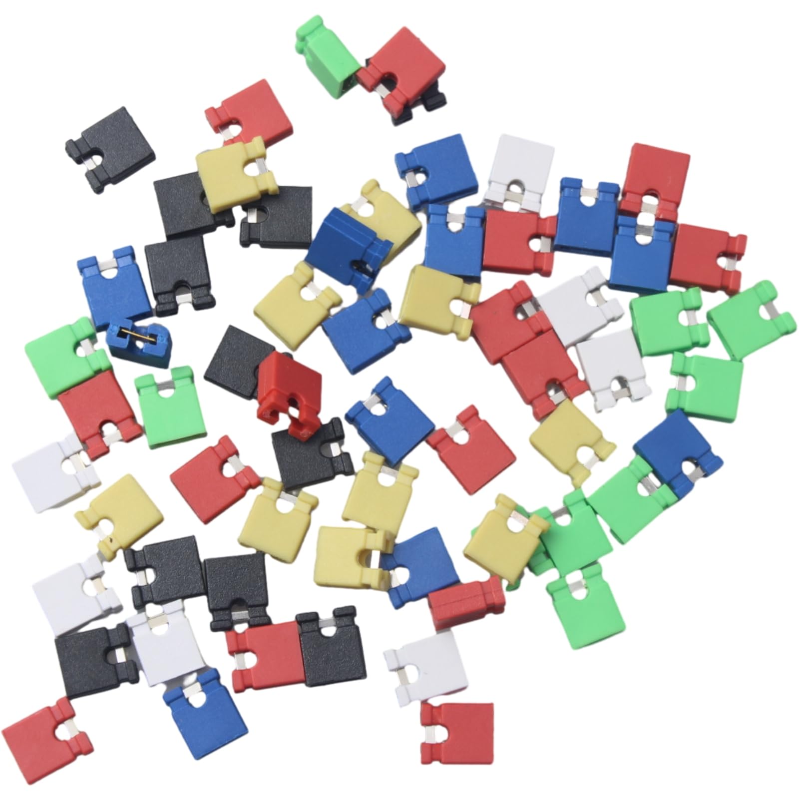 Snapklik.com : 60 Pcs 2.54mm Jumper Caps Standard Pin Header Shunts ...