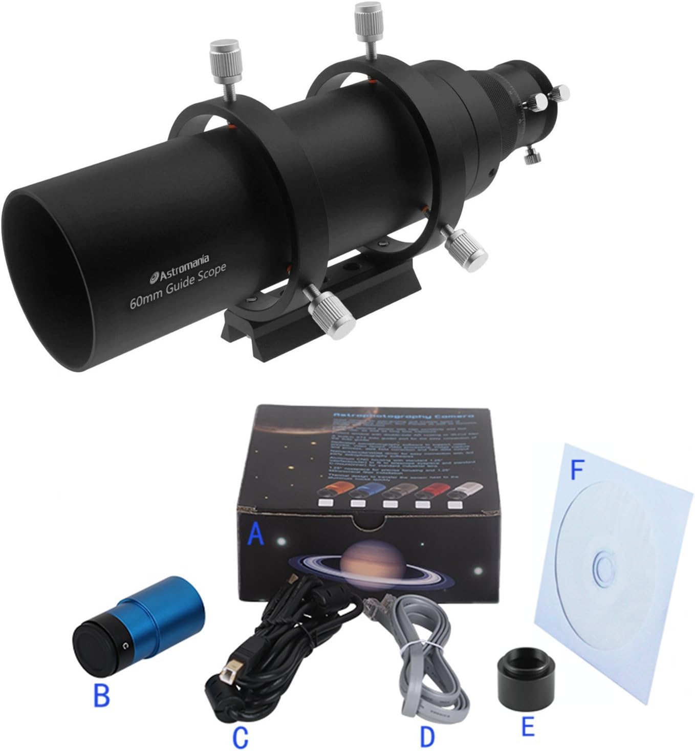 Astromania Compact Deluxe Sucher & Guidescope Kit mit 1,25 Zoll ...